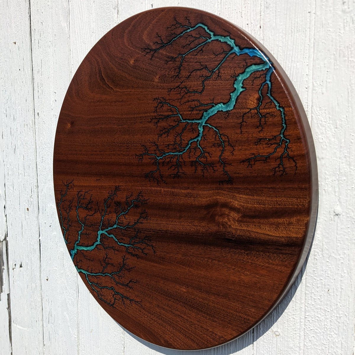 Turquoise Branches - Wall Hung Sculpture – Angry Nimbus Woodcraft